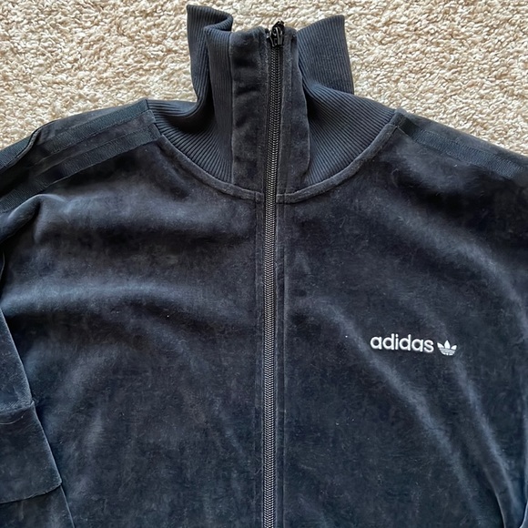 adidas | Jackets & Coats | Adidas Velvet Zipup | Poshmark